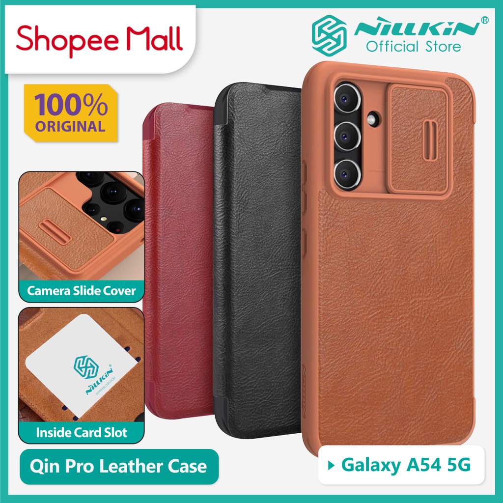 Jual Case Samsung Galaxy A54 5G Nillkin Qin Pro Leather Flip Camera ...