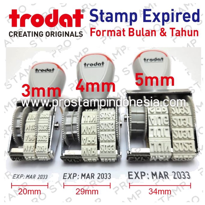 Jual Stempel Expired / EXP Format Bulan & Tahun | Shopee Indonesia