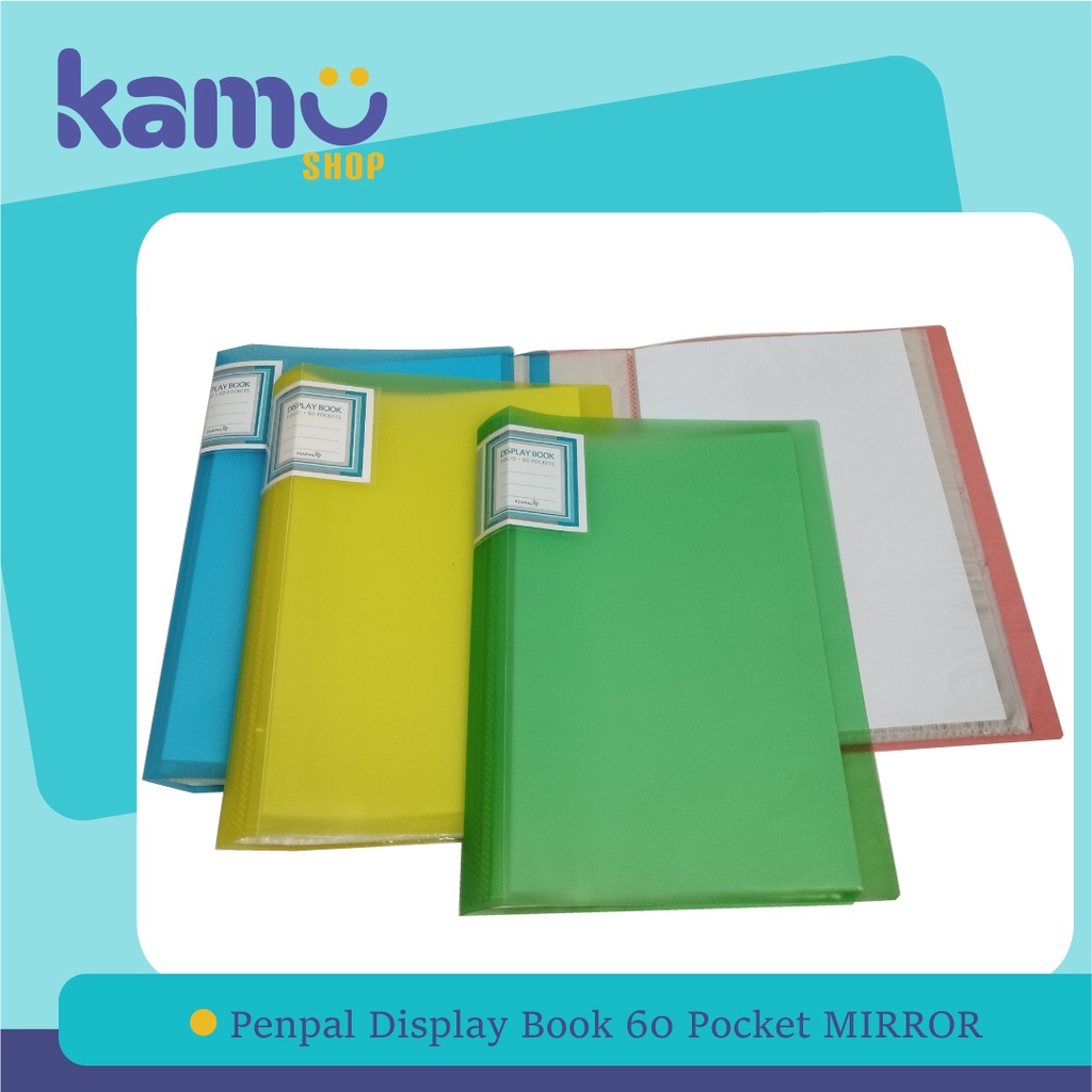 Jual Penpal Display Book Folio 60 Pocket MIRROR / Clear Holder ...