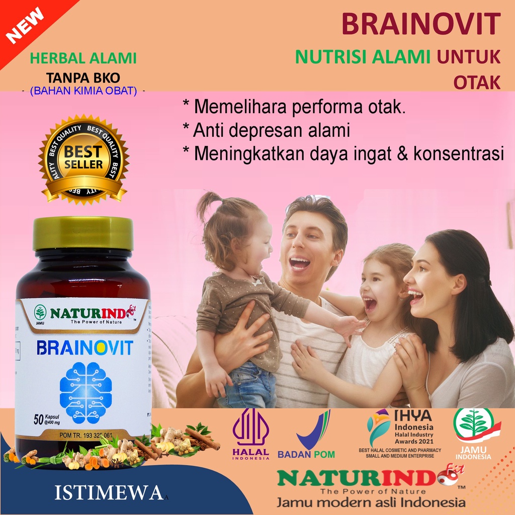 Jual BRAINOVIT Nutisi Alami Untuk Otak Dewasa Dan Anak-anak Memelihara ...