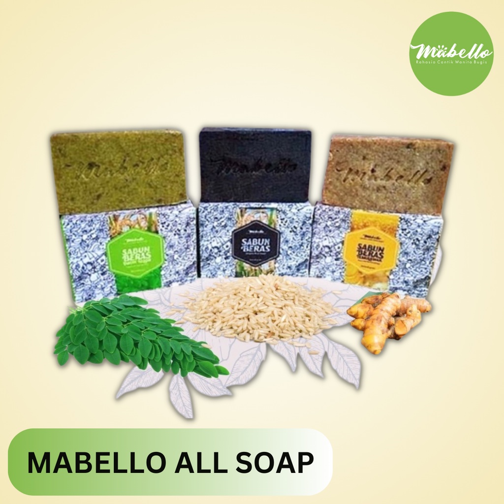 Jual Sabun Beras Hitam Mabello Lulur Bedda Lotong Pemutih Badan Dan ...