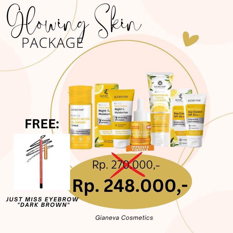 Jual Azarine paket C White lengkap (FACE SERIES, 6 PCS) | Paket C White ...