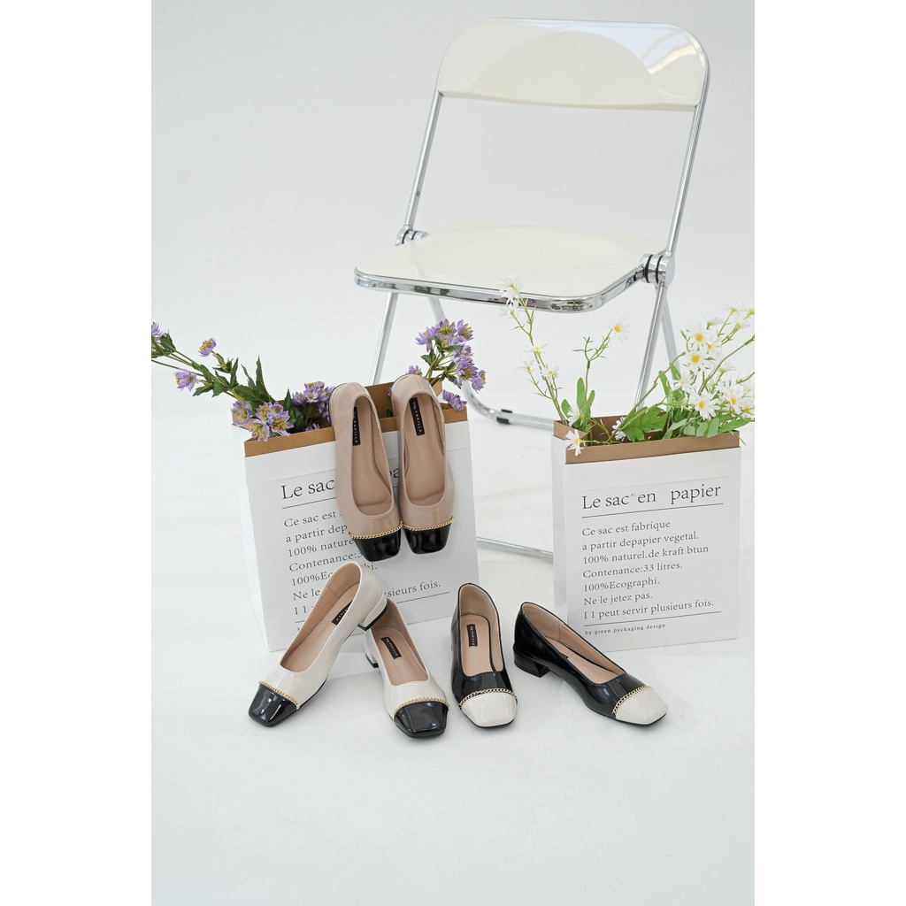 Jual VANILLA SHOES - Malone Two-tone Heels | Shopee Indonesia