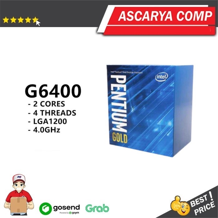 Jual Intel Pentium Gold G6400 Processor (4M Cache, 4.00 GHz) | Shopee ...
