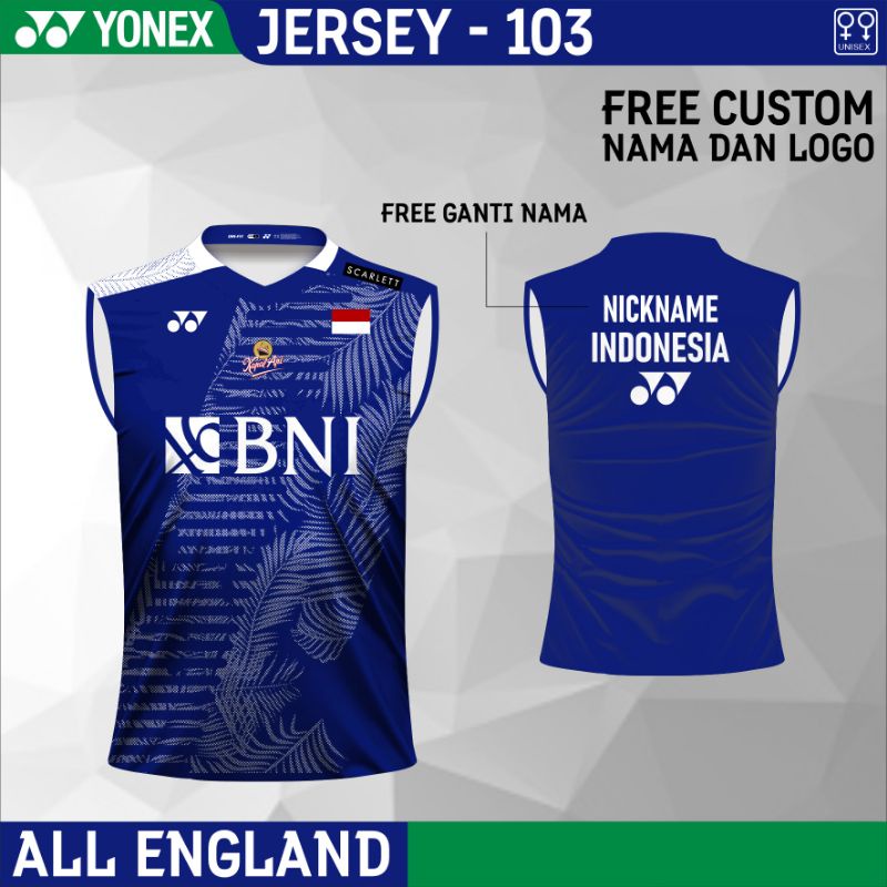 Jual Jersey badminton all England terbaru baju bulutangkis singlet yonex | Shopee Indonesia