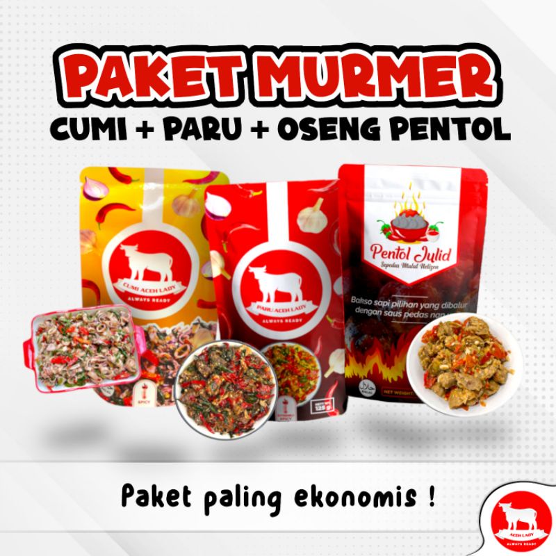 Jual Paket Murmer - Paling Ekonomis Komplit (Paru Aceh + Cumi Aceh ...