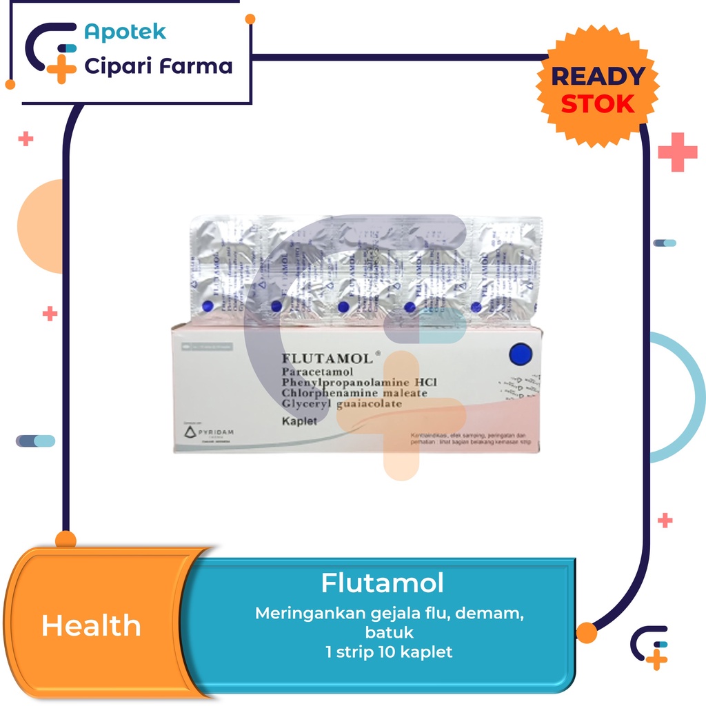 Jual Flutamol Obat Pereda Demam | Flu | Batuk | Sakit Kepala isi 10 ...