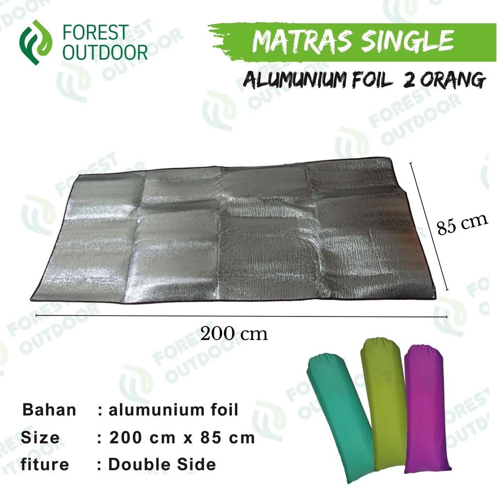 Jual Matras alumunium foil Single 2 orang ukuran 200cmx85cm / matras ...