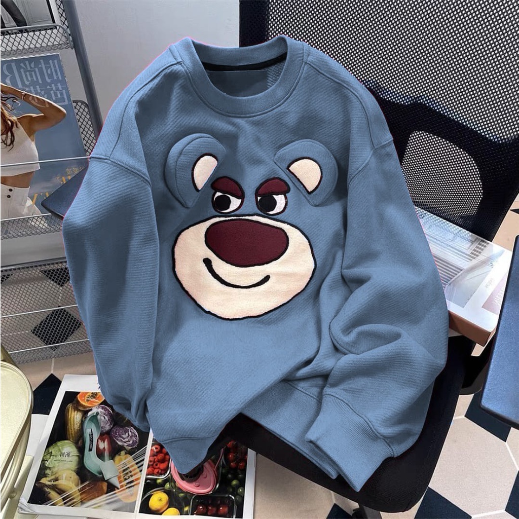 Jual LOTSO EAR SWEATER WANITA OVERSIZE - SWEATSHIRT SWEATER WANITA ...