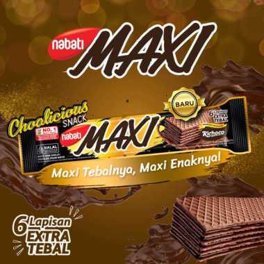 Jual NABATI MAXI 14gr PREMIUM CHOCOLATE WAFER RICHOCO CEMILAN ANAK ...