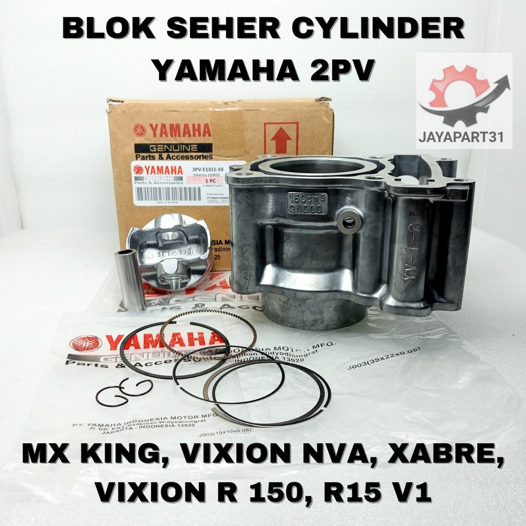 Jual BLOK + SEHER ASSY YAMAHA 2PV VIXION NVA, R15 V1, VIXION R 150 ...