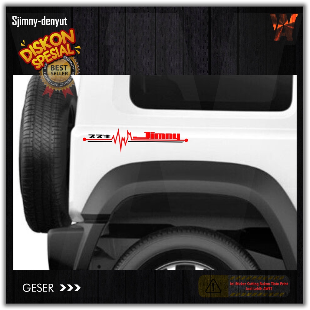 Jual Stiker Mobil Keren Untuk Jimny Model Cutting Sticker Kanji | Shopee Indonesia
