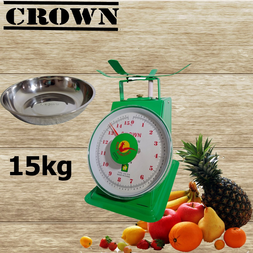 Jual Timbangan Murah Crown Star timbangan 20kg 15 kg 10kg 5kgTimbangan duduk Jarum/Analog/Duduk ...
