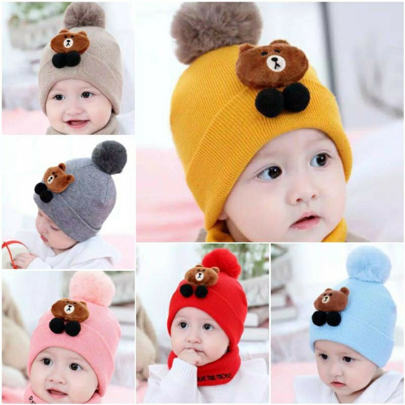 Jual KUPLUK BAYI KUPLUK ANAK TOPI KUPLUK BAYI TOPI ANAK MOTIF BONEKA ...