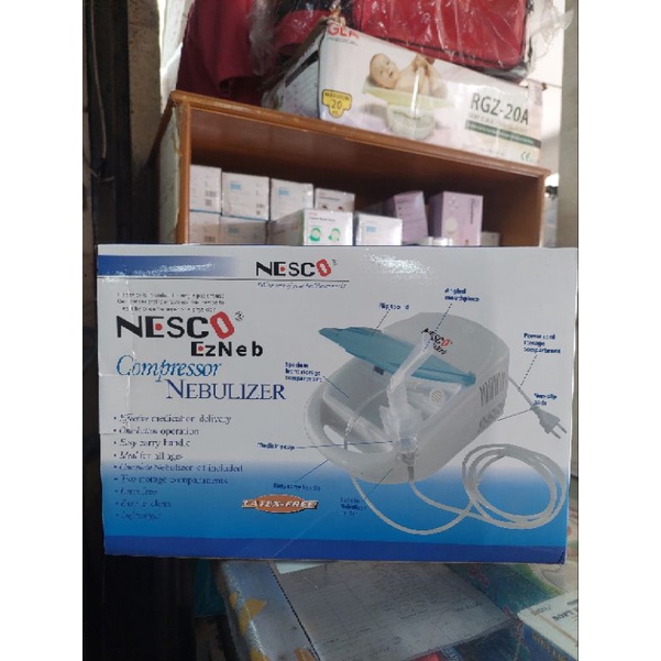 Jual NEBULIZER NESCO EzNeb/Compressor Nebulizer Nesco | Shopee Indonesia