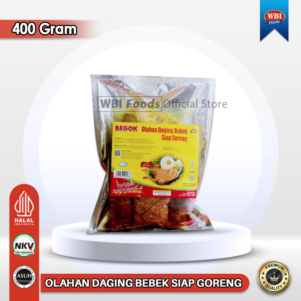 Jual BEGOK Ayam Goreng dan Bakar Utuh WBI Foods 400 gr | Shopee Indonesia