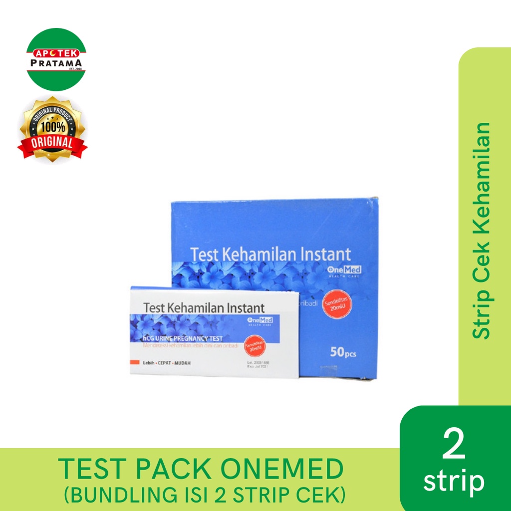 Jual TEST PACK ONE MED (BUNDLE ISI 2 TEST PACK ONEMED) | Shopee Indonesia