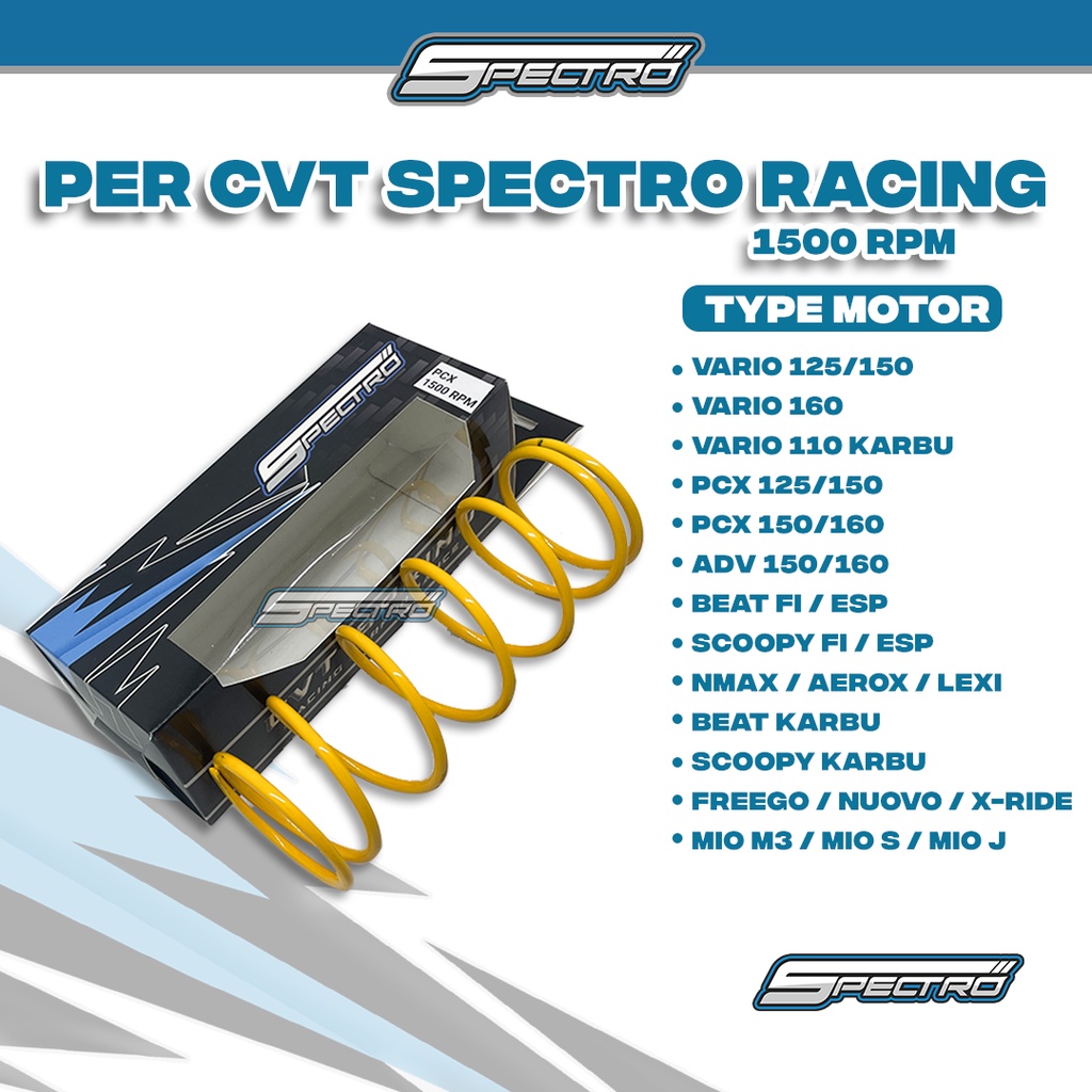 Jual Per CVT 1500 RPM Spectro Racing Vario Beat PCX Nmax ADV MIO Freego ...
