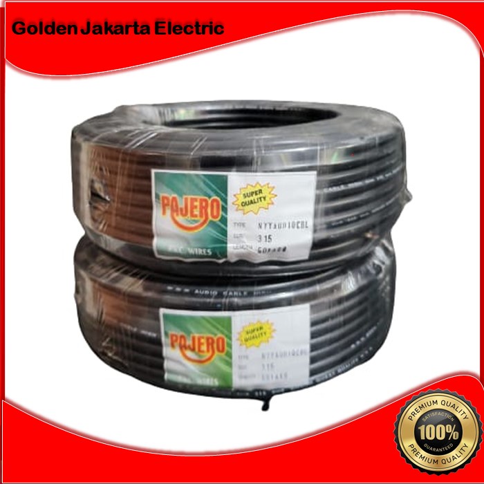 Jual Kabel Serabut Listrik Pajero 3x1,5mm 50Meter / Kabel Las / Kabel ...