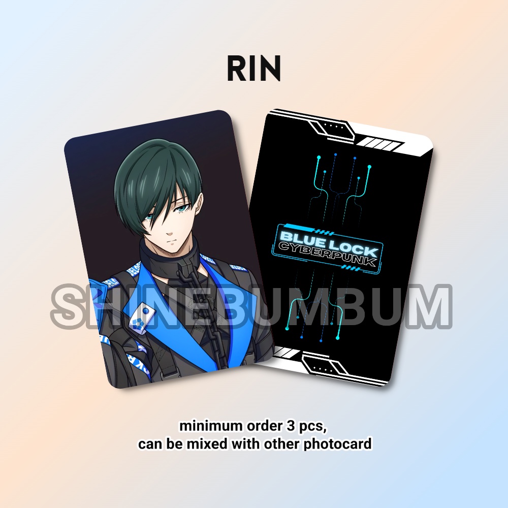 Jual Photocard Blue Lock Cyberpunk ver (2 sisi) | Shopee Indonesia
