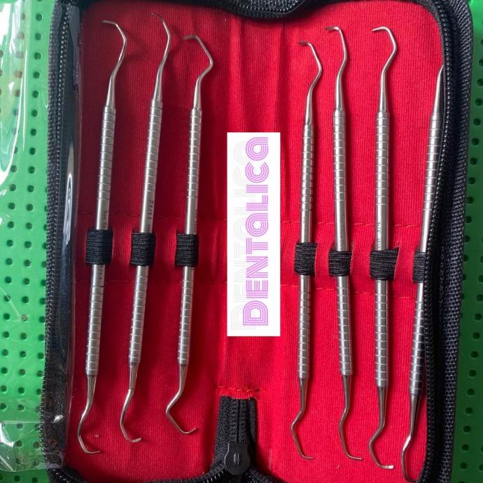 Jual Dental kuret gracey/ currete/ curette gracey set suk08 | Shopee ...