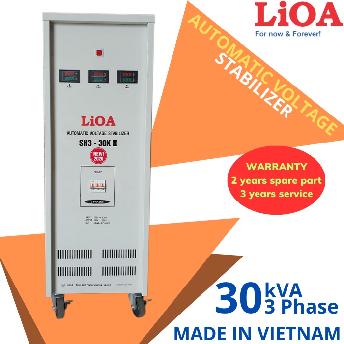 Jual Stabilizer / Stavolt 30 kVA LiOA SH3-30K II, 3 Phase | Shopee Indonesia