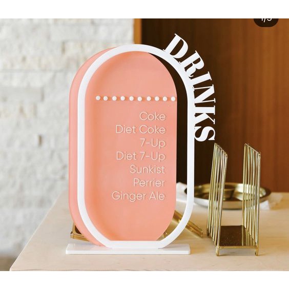 Jual Daftar menu cafe akrilik custom | Shopee Indonesia