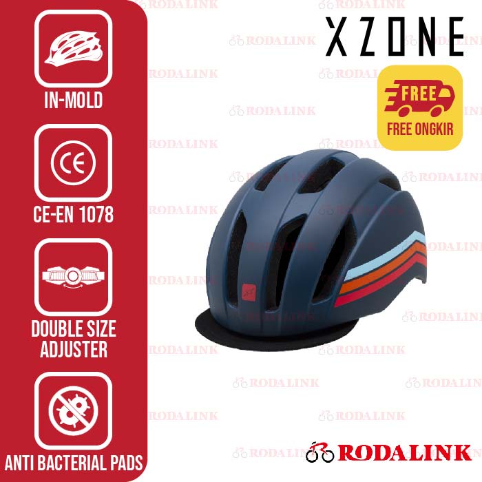 Jual Xzone Helm Sepeda Urban City Haben II | Shopee Indonesia
