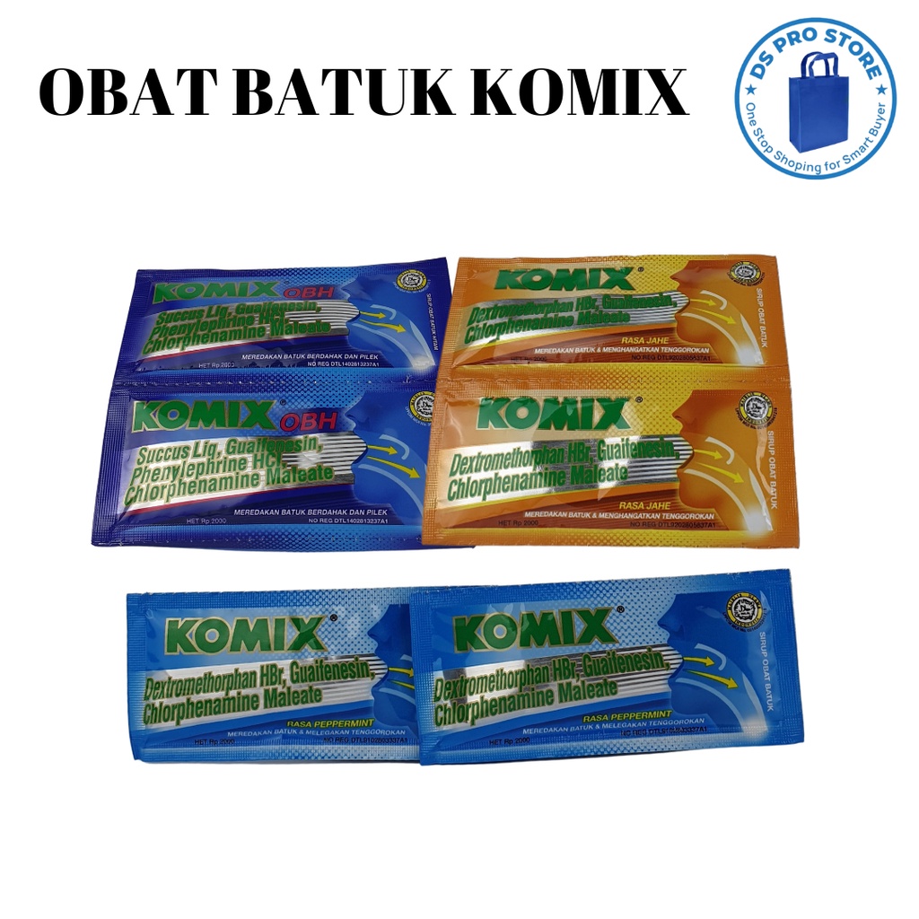 Jual Komix Obat Batuk Sachet All Variant Peppermint, Jahe dan OBH Bantu ... Jual Komix Obat Batuk Sachet All Variant Peppermint, Jahe dan OBH Bantu ...