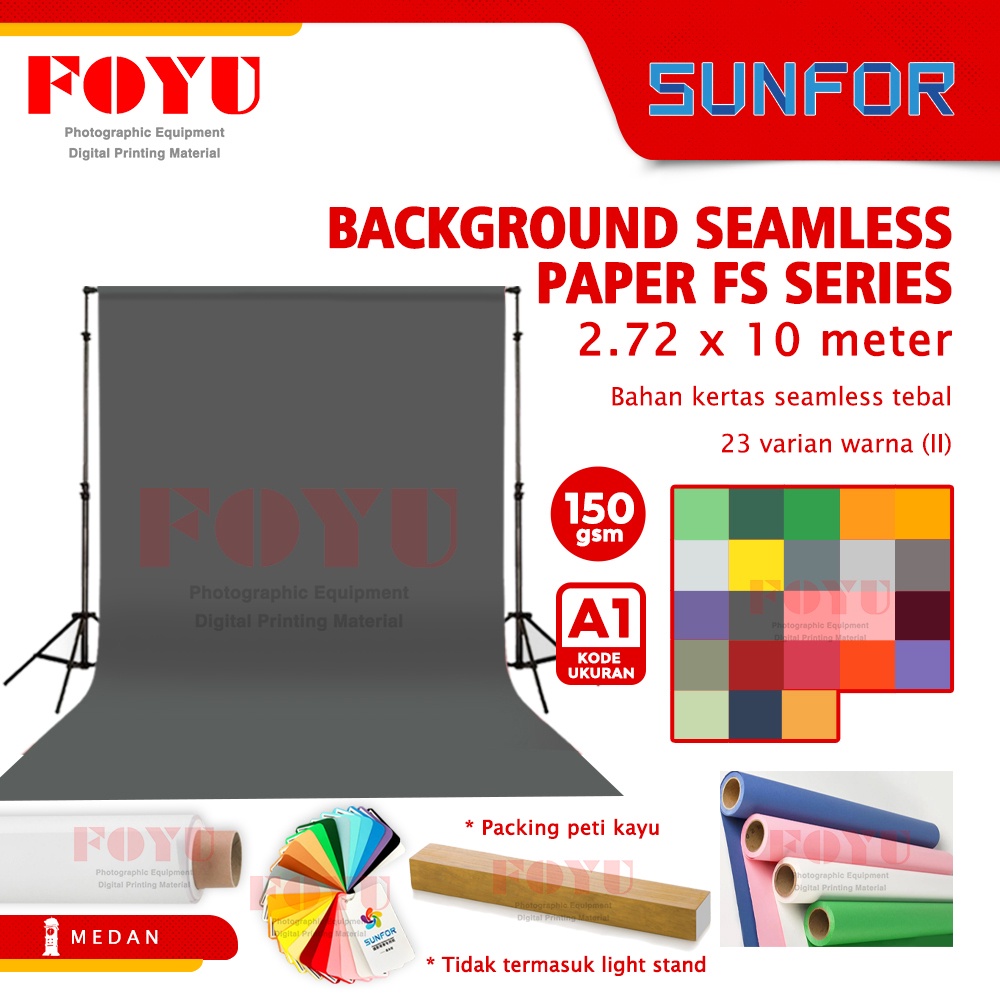 Jual Background Backdrop Layar Studio Foto Video Paper Kertas Polos ...