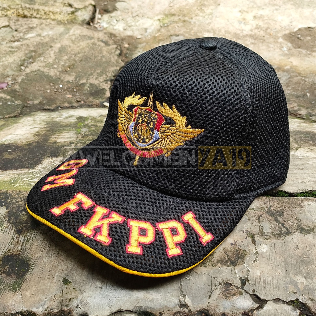 Jual Topi Jaring Logo GENERASI MUDA FKPPI Wings Tulisan Besar Hitam ...