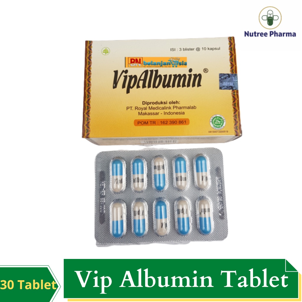 Jual VIP ALBUMIN | VIPALBUMIN ISI 30 TABLET | Shopee Indonesia