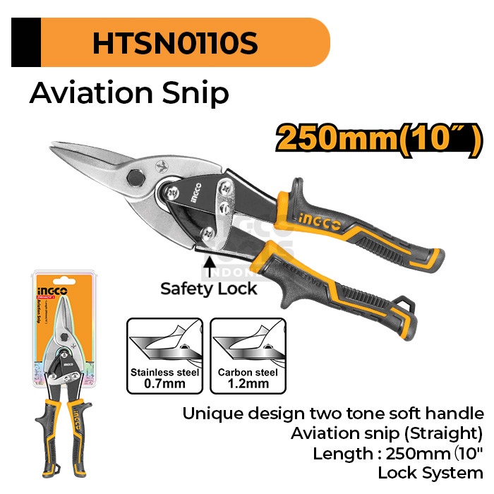 Jual Aviation Ship (10") INGCO HTSN0110S Gunting Baja Ringan/Puring ...