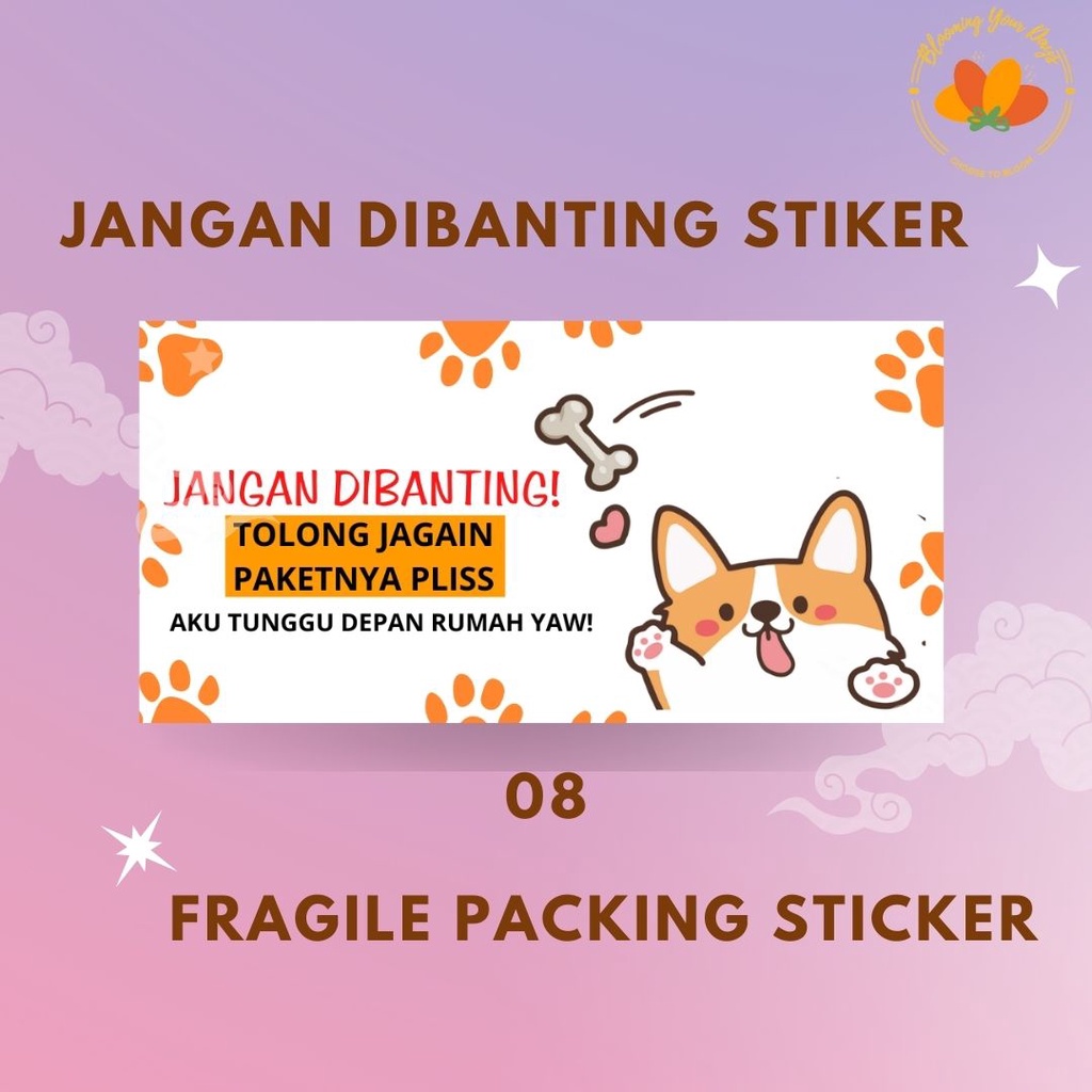 Jual TERGEMASH! stiker jangan dibanting fragile sticker lucu aesthetic ...