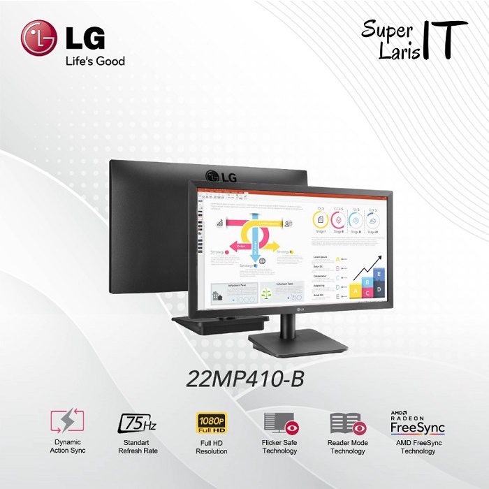 Jual LG 22U401A-B Monitor 22 / 21.45 inch VA Full HD 100Hz | Shopee ...