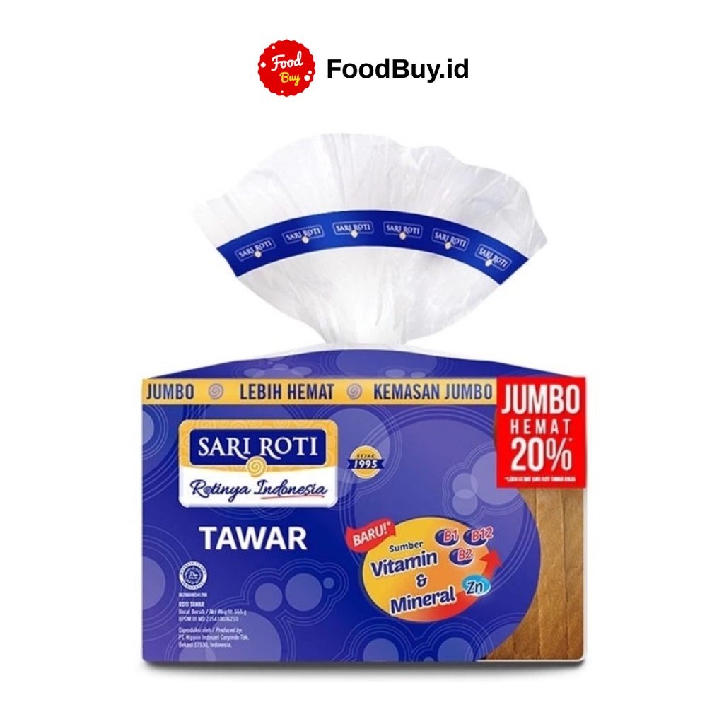 Jual Sari Roti Roti Tawar Kemasan Jumbo 555 gr | Shopee Indonesia