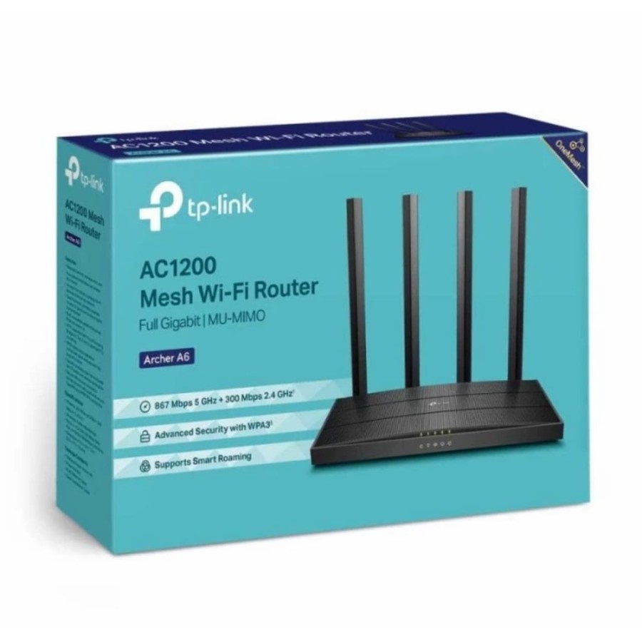 Jual TP-LINK ARCHER A6 AC1200 WIRELESS MU-MIMO GIGABIT ROUTER | Shopee ...