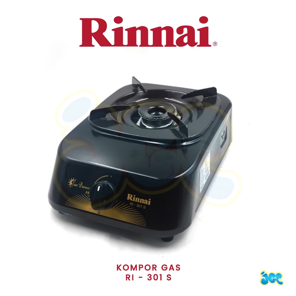 Jual Kompor Gas Rinnai 1 dan 2 Tungku LPG / Api Sun Burner Anti lengket Non-stick (RI-301 S ...