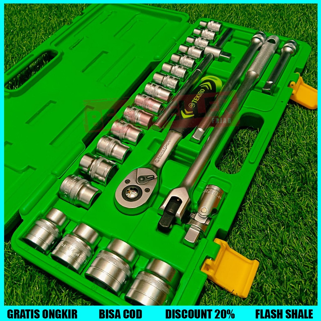 Jual LENGKAP Kunci Sok Socket Sock Set 1/2" 24 Pcs Tekiro 8-32mm | Shopee Indonesia