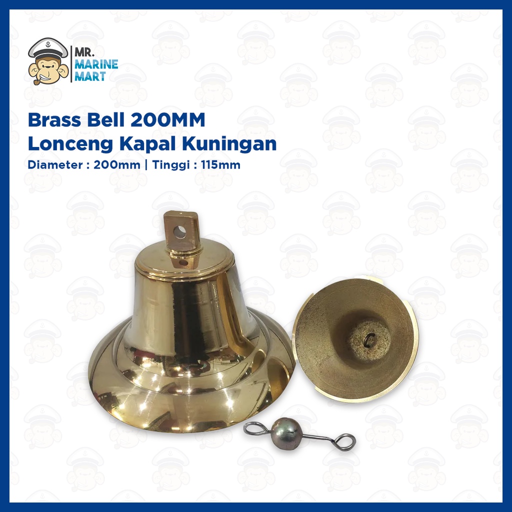 Jual Lonceng Kapal Kuningan 200MM Bell Lonceng 200MM Kuningan | Shopee ...