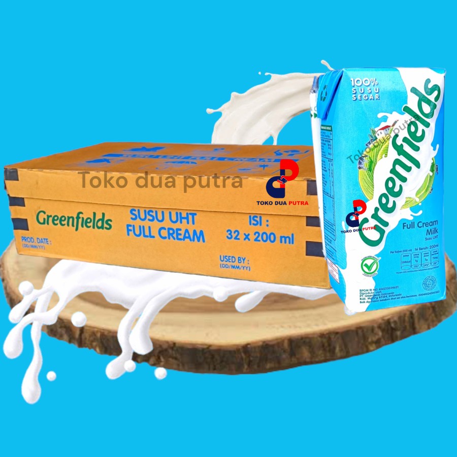 Jual Greenfields full cream 200 Ml X 32 pcs | Shopee Indonesia