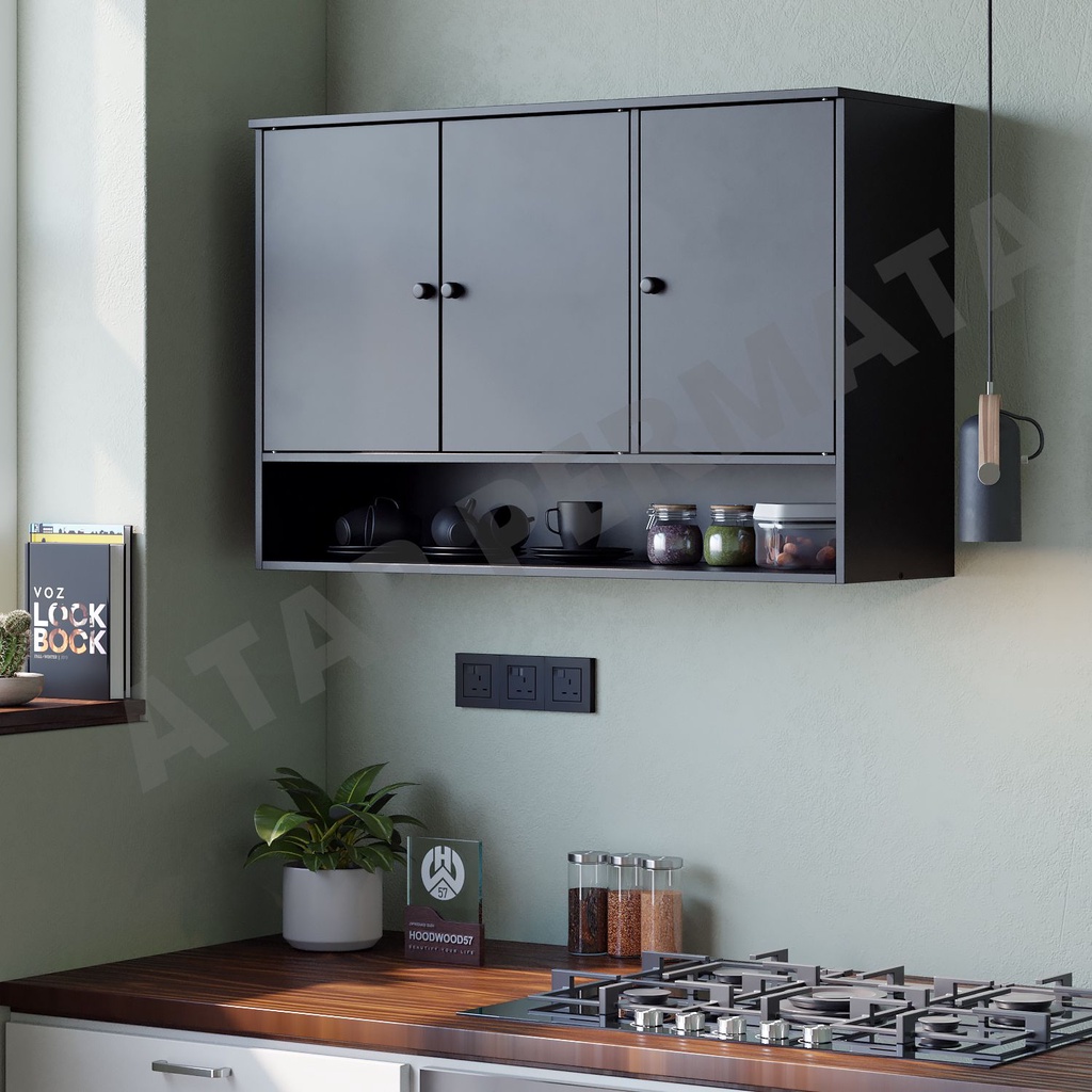 Jual Kitchen Set Atas 3 Pintu Kitchen Set Minimalis rak Dapur serbaguna ...