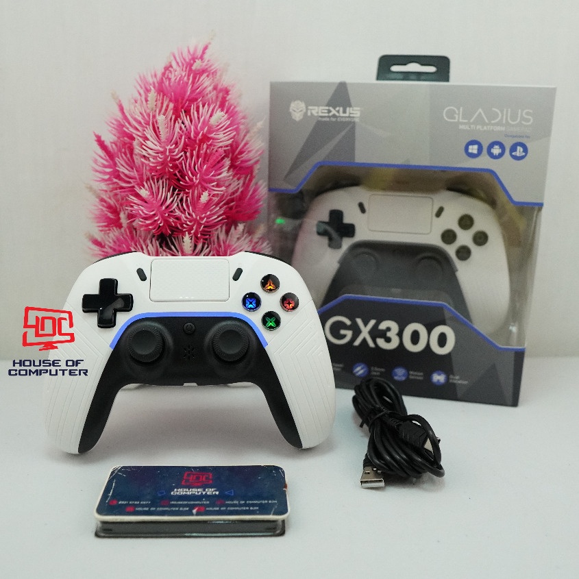 Jual GAMEPAD REXUS WIRELESS GLADIUS GX300 BLUETOOTH DUAL MODE LED ...