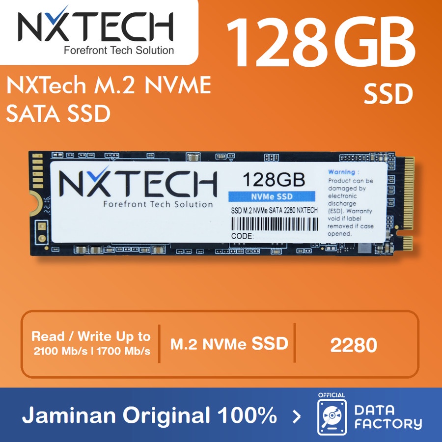 Jual SSD M.2 NVMe / M2NVMe / M2 NVMe PCIe 128GB NXTECH 2280 / 128 GB ...