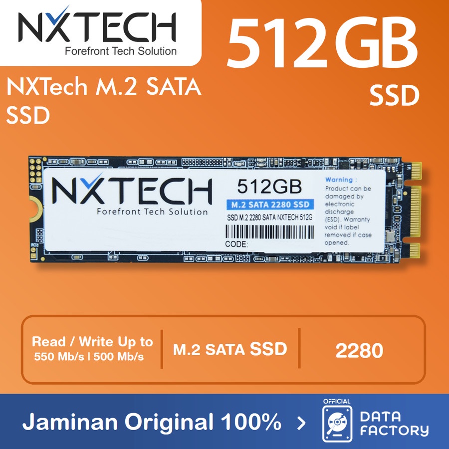 Jual SSD M.2 SATA / M2SATA / M2 SATA 512GB NXTECH 2280 / 512 GB SSD ...
