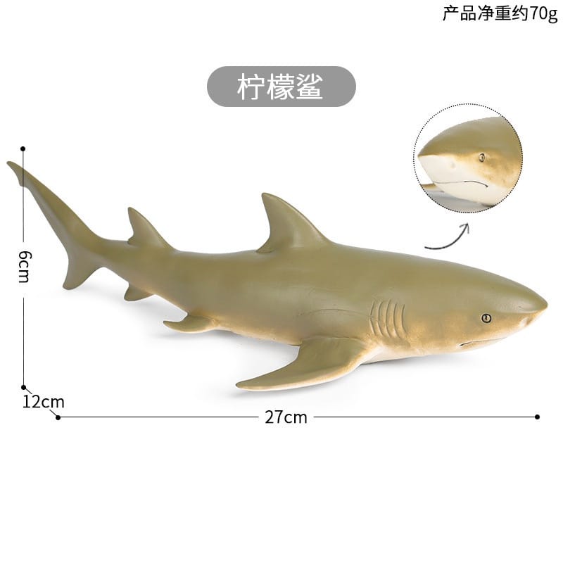 Jual New Canna Mainan Edukasi Lemon Shark - Figure Hiu Gold Ocean World ...