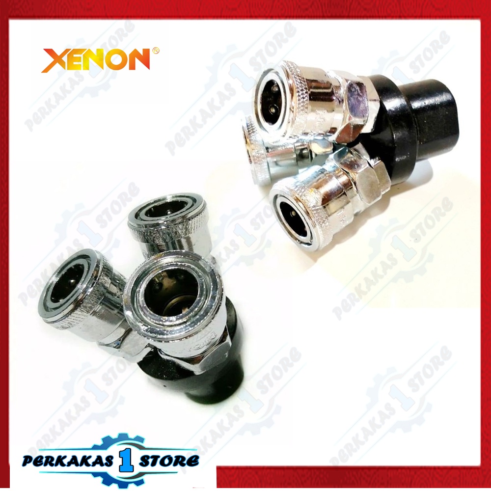Jual TEKIRO Quick Coupler Cabang 2 Way Dan 3 Way/Coupler Kompresor ...
