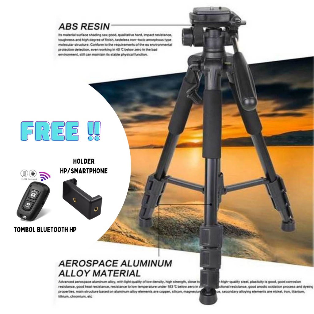 Jual Promo ZOMEI Q111 Profesional Tripod Portable for Kamera DSLR ...