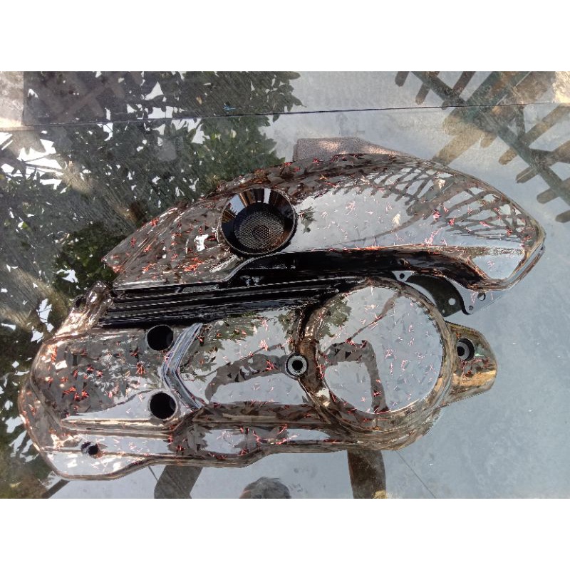 Jual cover cvt&filter new nmax/new aerox carbon forged/kevlar / new ...