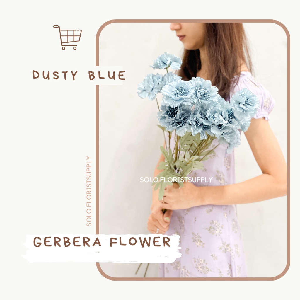 Jual 4 CABANG GERBERA FLOWER X4 DAISY FLOWER ARTIFICIAL BUNGA DAISY ...